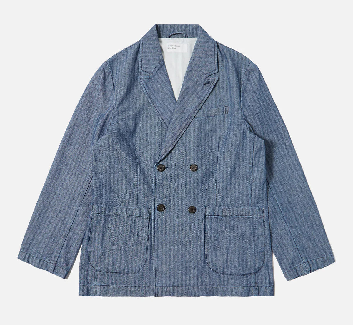 Universal Works - Indigo Denim Herringbone Manor Jacket – City Workshop ...