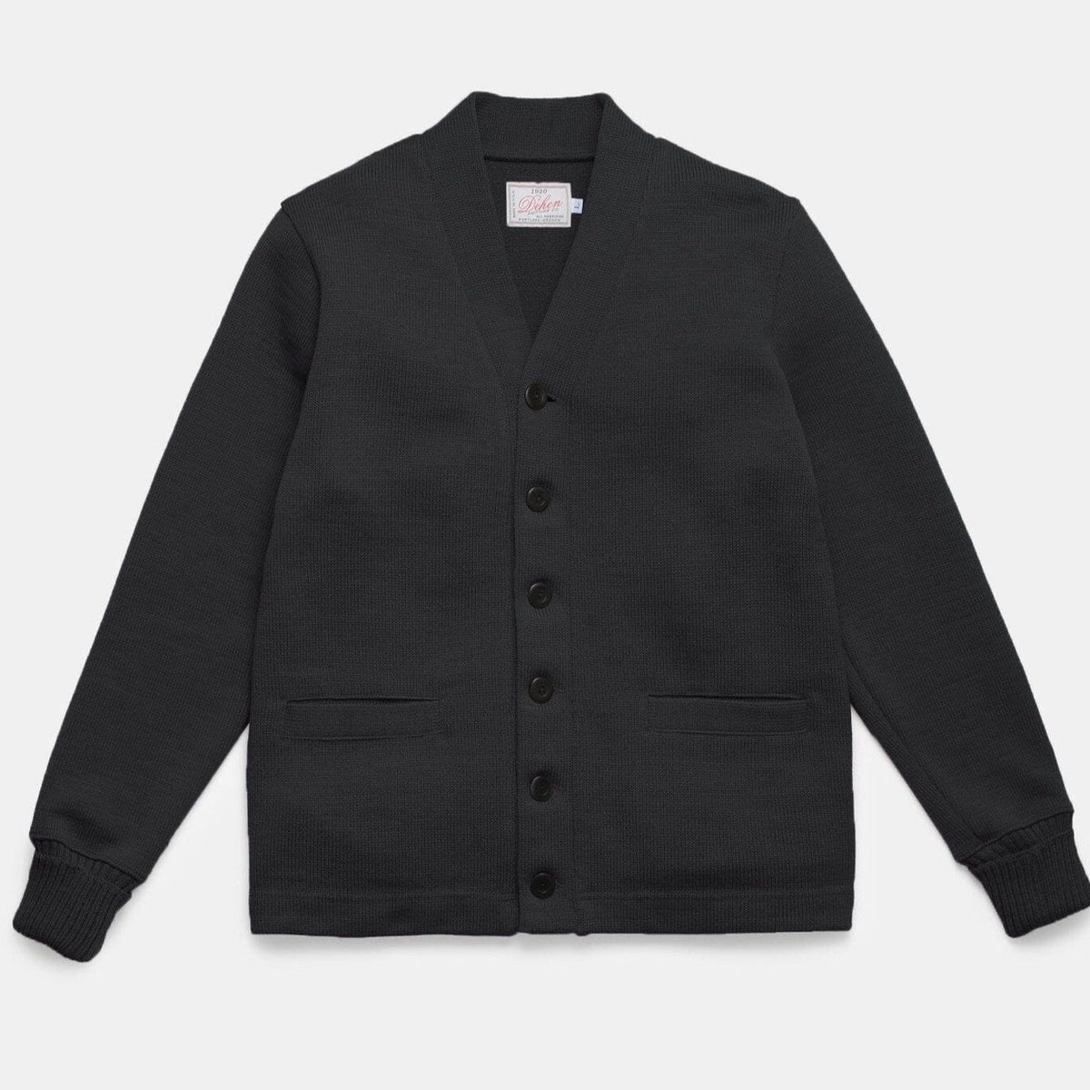 Dehen 1920 - Classic Cardigan - Dark Charcoal – City Workshop Men's ...